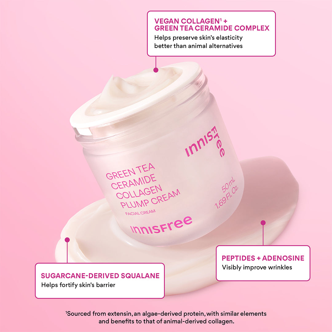 Green Tea Ceramide Collagen Plump Cream | innisfree