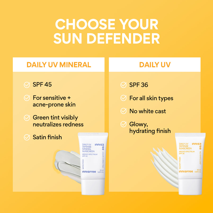 Daily UV Defense Sunscreen SPF 36 | UV Protection for face | innisfree