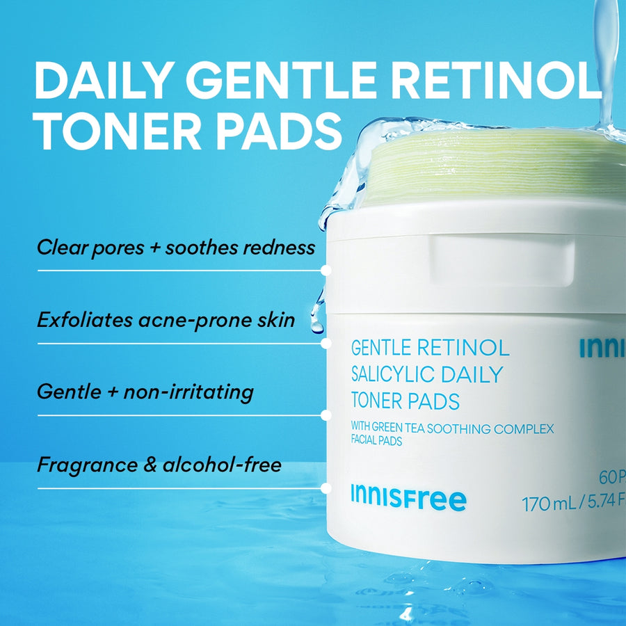 Korean Acne Toner for Face | Gentle Retinol & Salicylic Daily Toner ...
