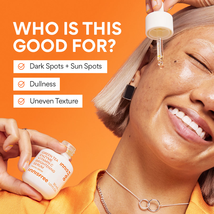 Best Green Tea Enzyme Vitamin C Brightening Serum for Glowing Skin ...