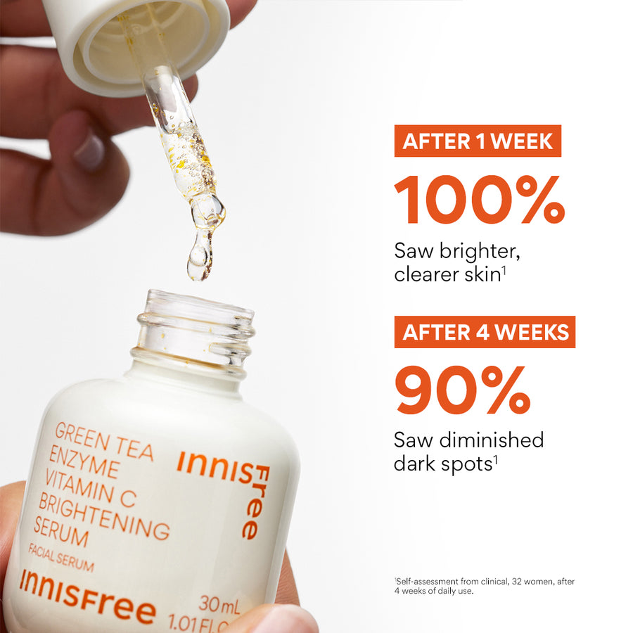 Best Green Tea Enzyme Vitamin C Brightening Serum for Glowing Skin ...